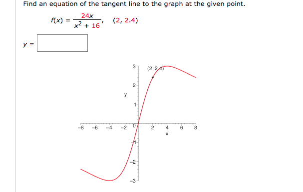 Solved Find an equation of the tangent line to the graph at | Chegg.com