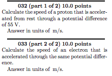 Solved Calculate the speed of a proton that is accelerated | Chegg.com