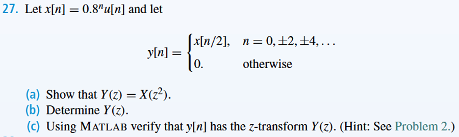 Subject: Discrete-Time Signals and Systems Title: | Chegg.com