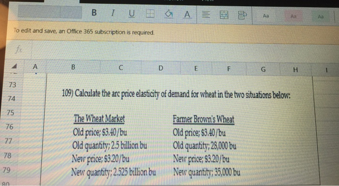 Solved Calculate the arc price elasticity of demand for | Chegg.com