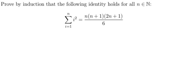 Solved Prove by induction that the following identity holds | Chegg.com