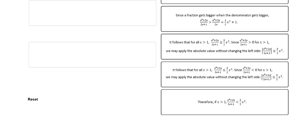 Solved 2. Put steps into correct order to show that for all | Chegg.com