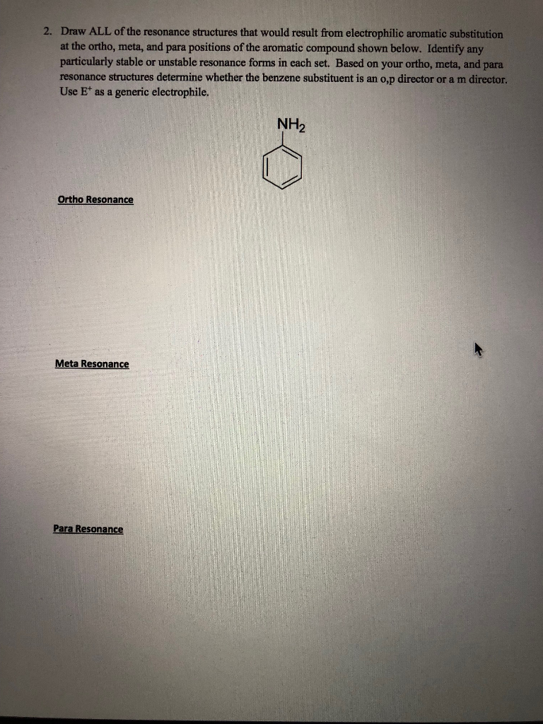 Solved Draw ALL of the resonance structures that would | Chegg.com