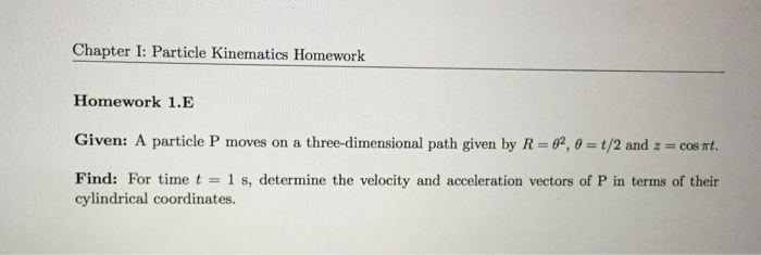 Solved A particle P moves on a three-dimensional path given | Chegg.com