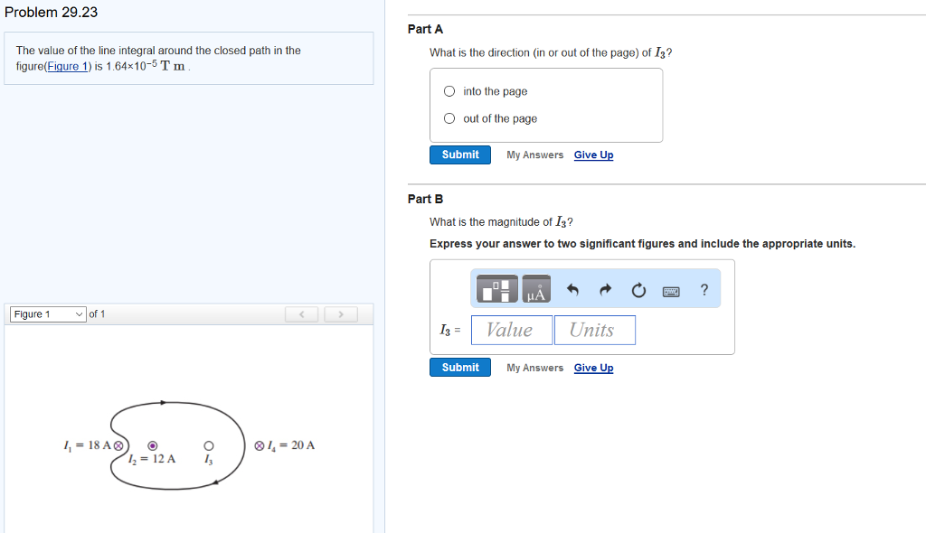Solved Problem 29.23 Part A The value of the line integral | Chegg.com