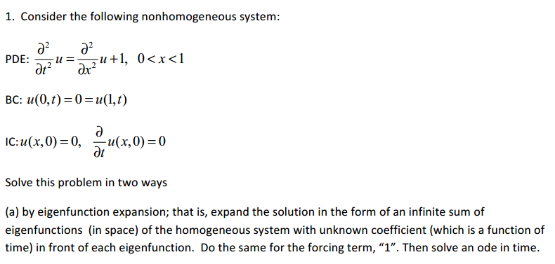 Solved Consider the following nonhomogeneous system: | Chegg.com