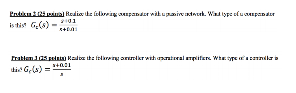 Solved Problem 2 (25 points) Realize the following | Chegg.com