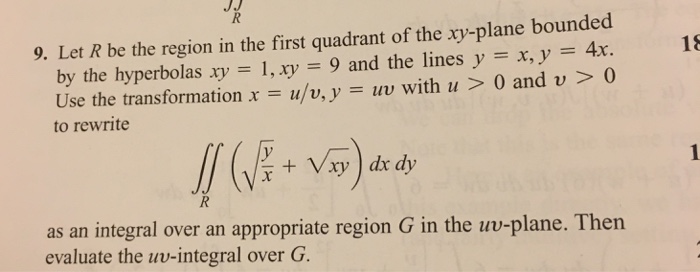 Solved Let R be the region in the first quadrant of the | Chegg.com