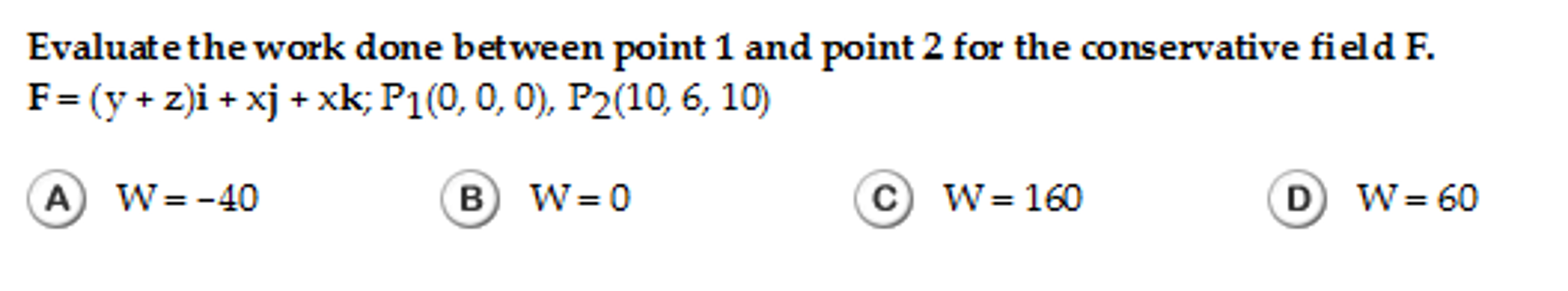 Solved Evaluate the work done between point 1 and point 2 | Chegg.com