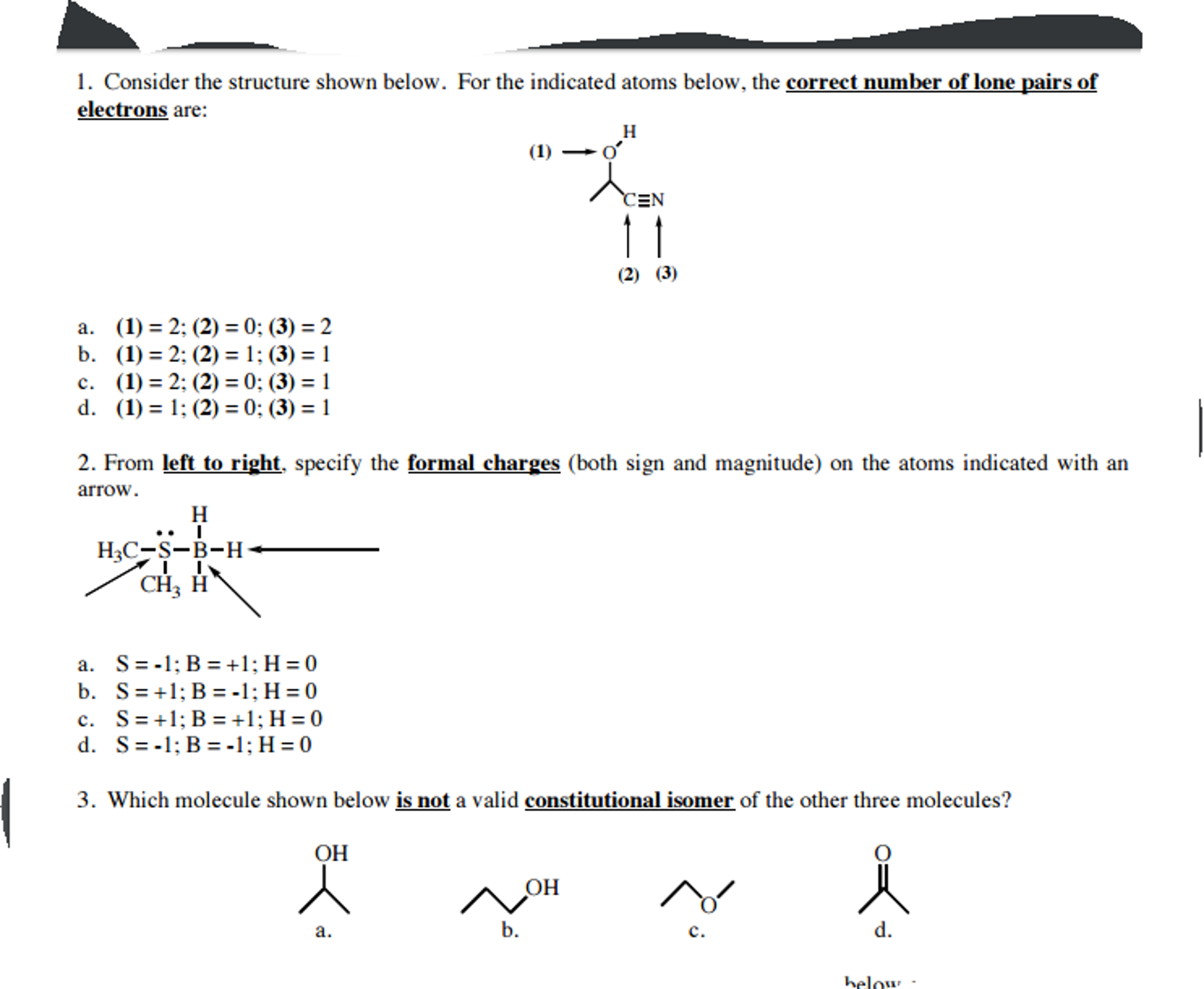 Solved Consider the structure shown below. For the indicated | Chegg.com