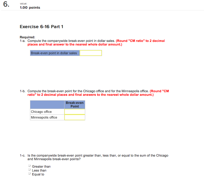 Solved Exercise 6-16 Working with a Segmented Income | Chegg.com