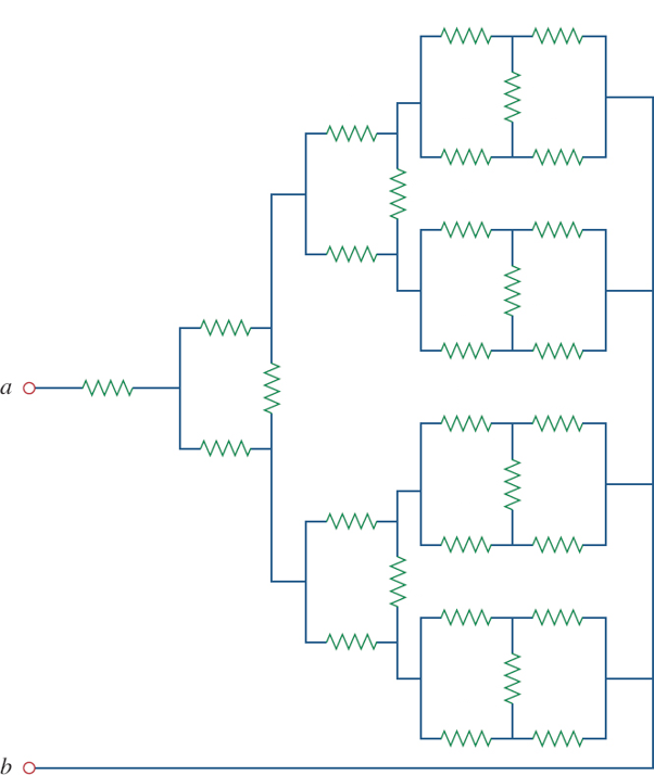 Solved What is the total equivalent resistance , in ohms, | Chegg.com