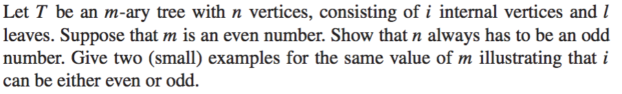 Solved Combinatorics (GRAPH THEORY) Tress m-ary tree draw | Chegg.com