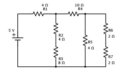 Solved Find the voltage across each resistor and the current | Chegg.com
