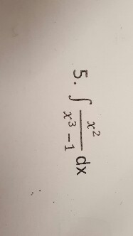 Solved integral x^2/x^3 - 1 dx | Chegg.com
