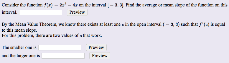 Solved Consider the function f(x) = 2z3-4x on the interval | Chegg.com