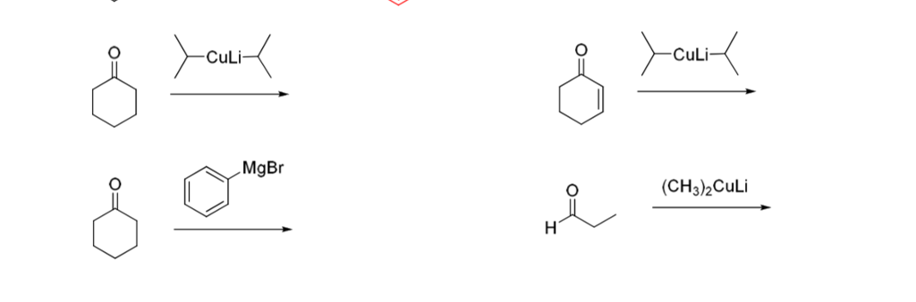 Solved CuLi CuLi MgBr (CH3)2CuLi | Chegg.com