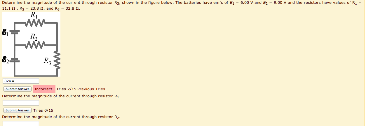 Solved Determine The Magnitude Of The Current Through