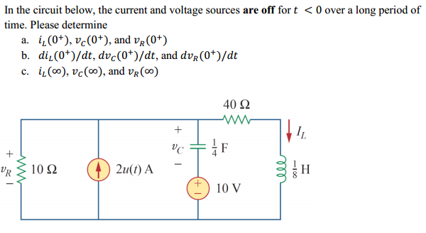 Solved In the circuit below, the current and voltage sources | Chegg.com