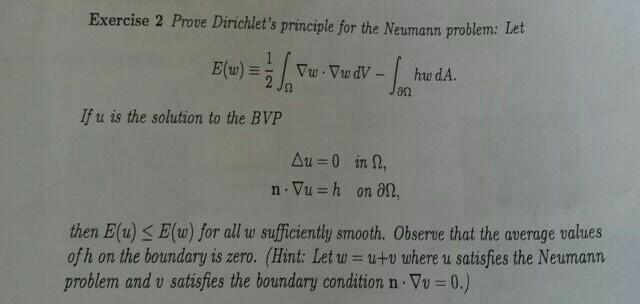 Solved Exercise 2 Prove Dirichlet's principle for the | Chegg.com Solved Exercise 2 Prove Dirichlet's principle for the | Chegg.com