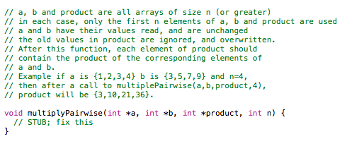 Solved //a, b and product are all arrays of size n (or | Chegg.com