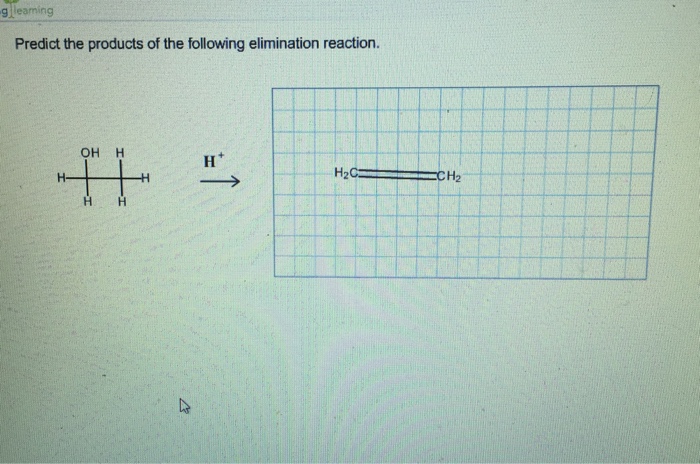 Solved predict the products of the following elimination | Chegg.com