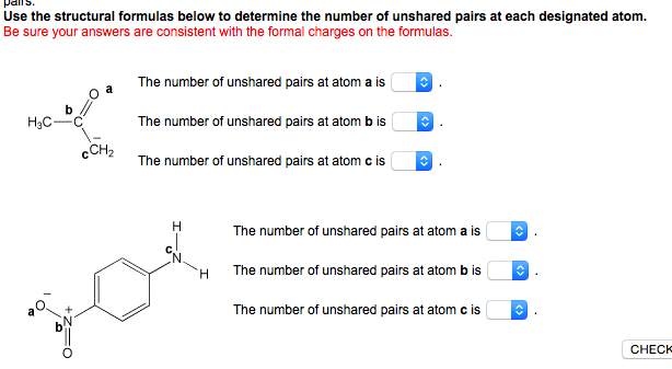 Solved Use the structural formulas below to determine the | Chegg.com