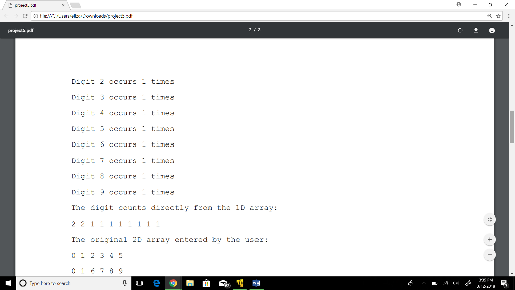 Solved D projects.pdr projects.pdf project5.pdf 1 13 The | Chegg.com