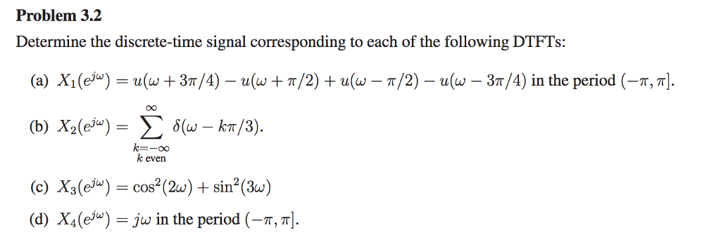 Solved Determine the discrete-time signal corresponding to | Chegg.com