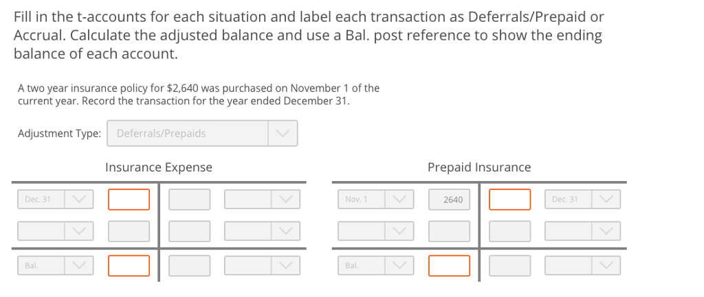Solved Fill in the t-accounts for each situation and label | Chegg.com