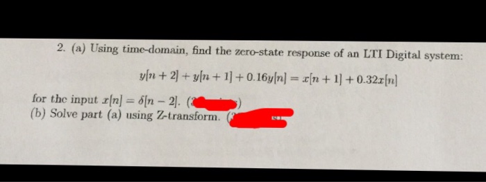 Solved Using time-domain, find the zero-state response of an | Chegg.com
