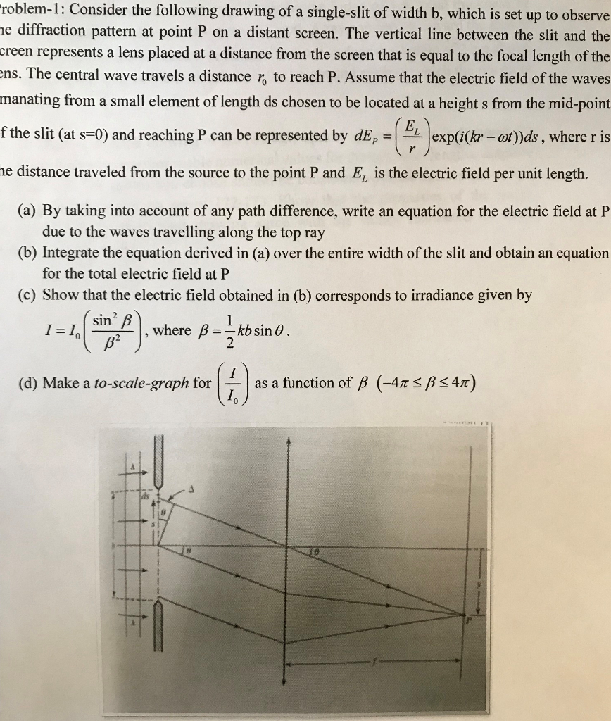 Solved roblem-1: Consider the following drawing of a | Chegg.com