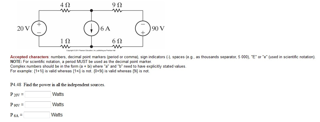Solved Accepted characters: numbers, decimal point markers | Chegg.com