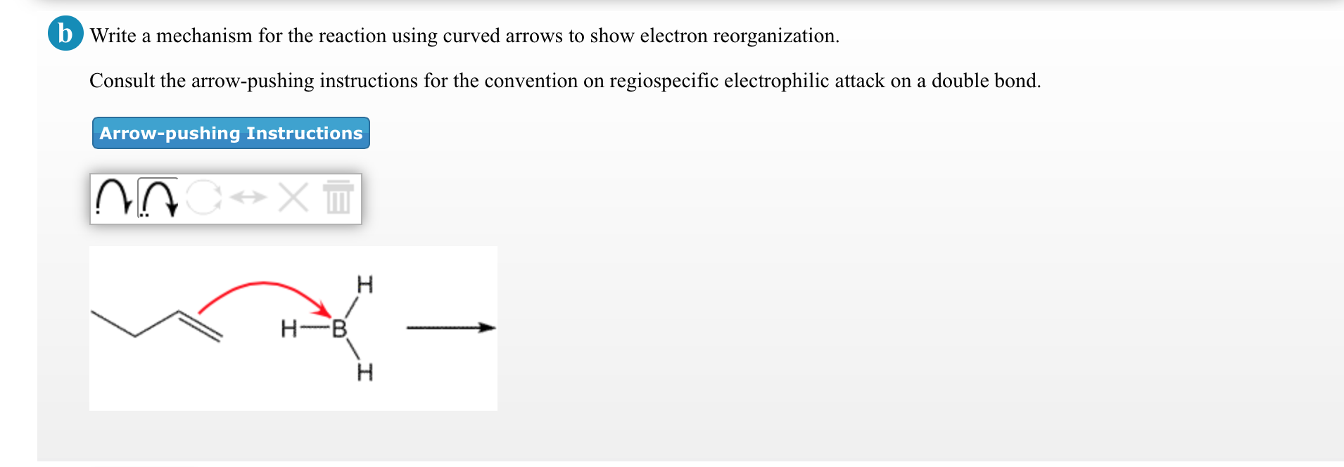 Solved Write a mechanism for the reaction using curved | Chegg.com