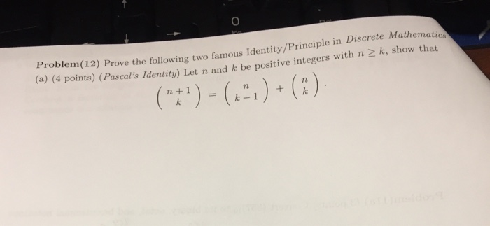 Solved Prove the following two famous Identity/principle in | Chegg.com