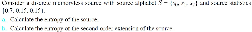Consider a discrete memoryless source with source | Chegg.com