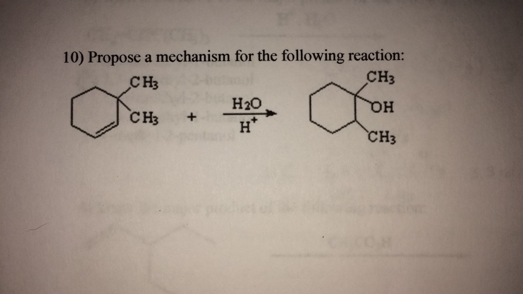 Solved 10) Propose a mechanism for the following reaction: | Chegg.com