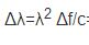 Solved How is this formula derived Delta lambda = lambda 2 | Chegg.com