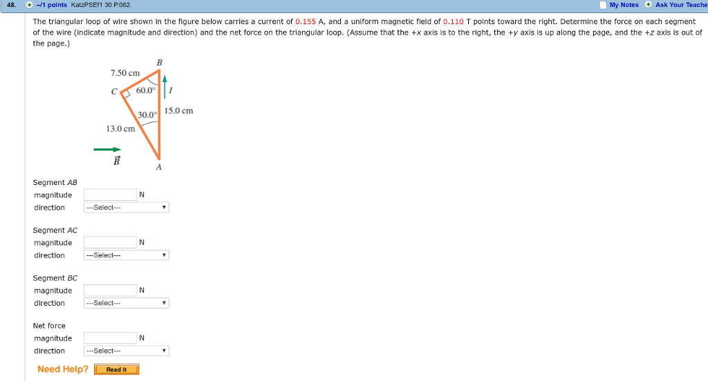 Solved The triangular loop of wire shown In the figure below | Chegg.com