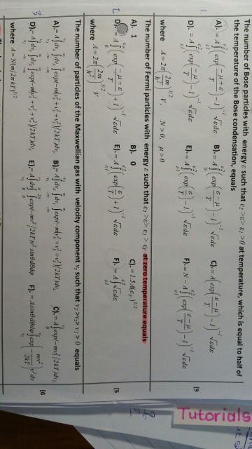 Solved The number of Bose particles with energy ε such that | Chegg.com