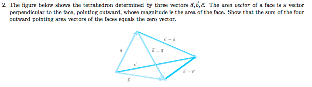 Solved The figure below shows the tetrahedron determined by | Chegg.com
