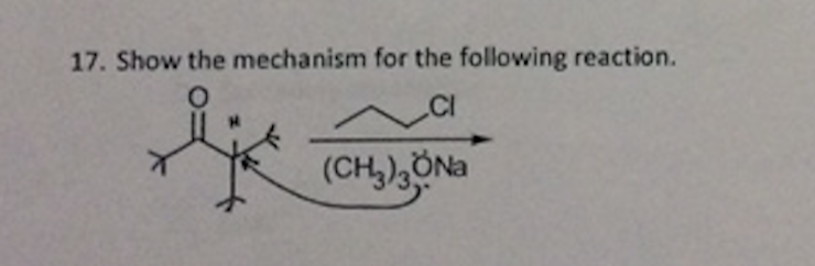 Solved Show the mechanism for the following reaction. | Chegg.com