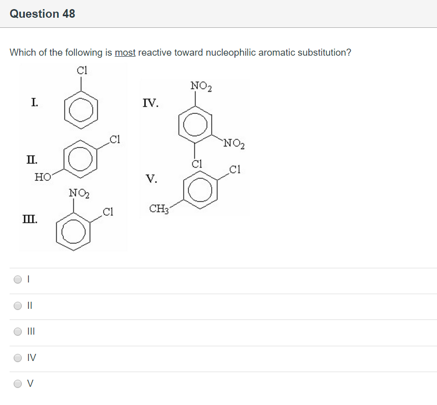 Solved Which of the following is most reactive toward | Chegg.com