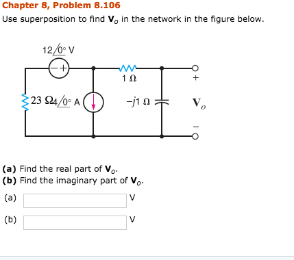 Solved Use superposition to find V_0 in the network in the | Chegg.com
