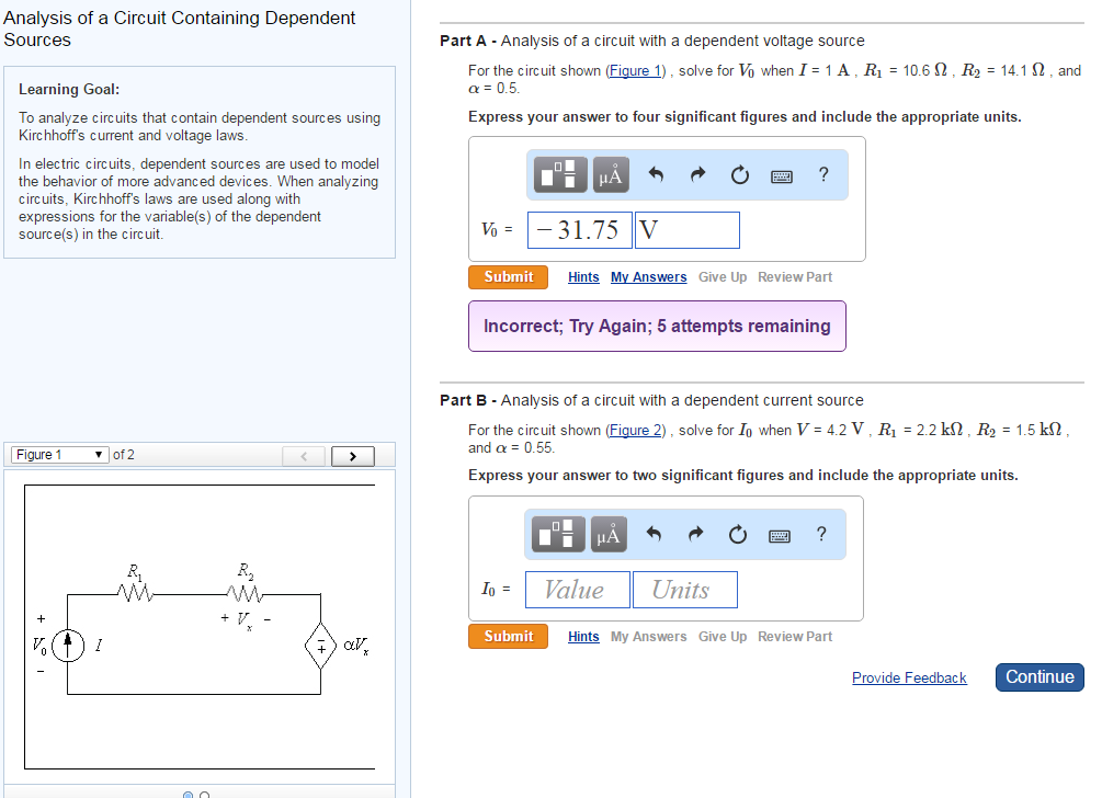 Solved Analysis of a circuit with a dependent voltage source | Chegg.com