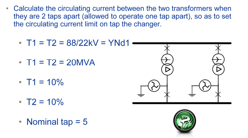 Solved Calculate The Circulating Current Between The Two