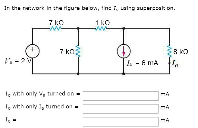 Solved In the network in the figure below, find IO using | Chegg.com Solved In the network in the figure below, find IO using | Chegg.com