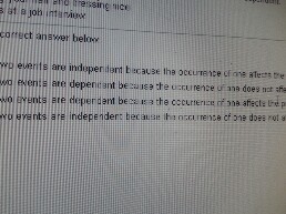 given pair of events, classify the two e mbing your | Chegg.com