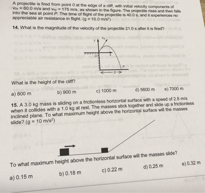 Solved What is the magnitude of the velocity of the | Chegg.com