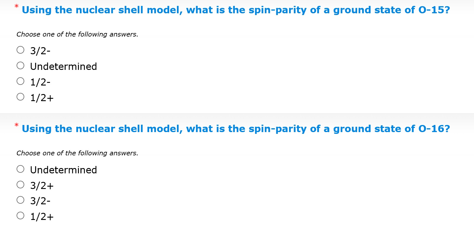 Solved Using the nuclear shell model, what is the | Chegg.com